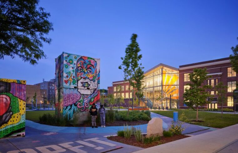 Lamar Johnson Collaborative turns shuttered Chicago public school into Aspire Center for ...